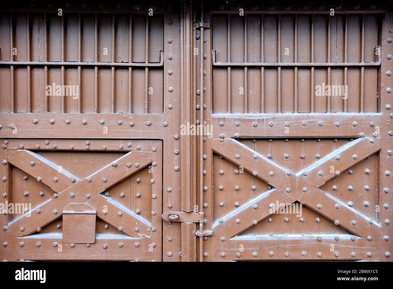 Close up Ancient Prison Gate Background Stock Photo - Alamy