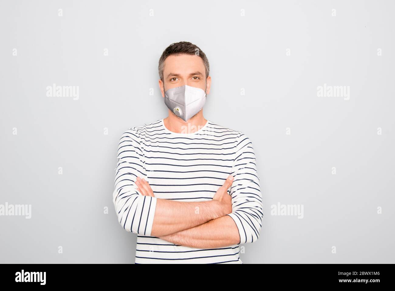 Portrait macho man hands over hi-res stock photography and images - Alamy