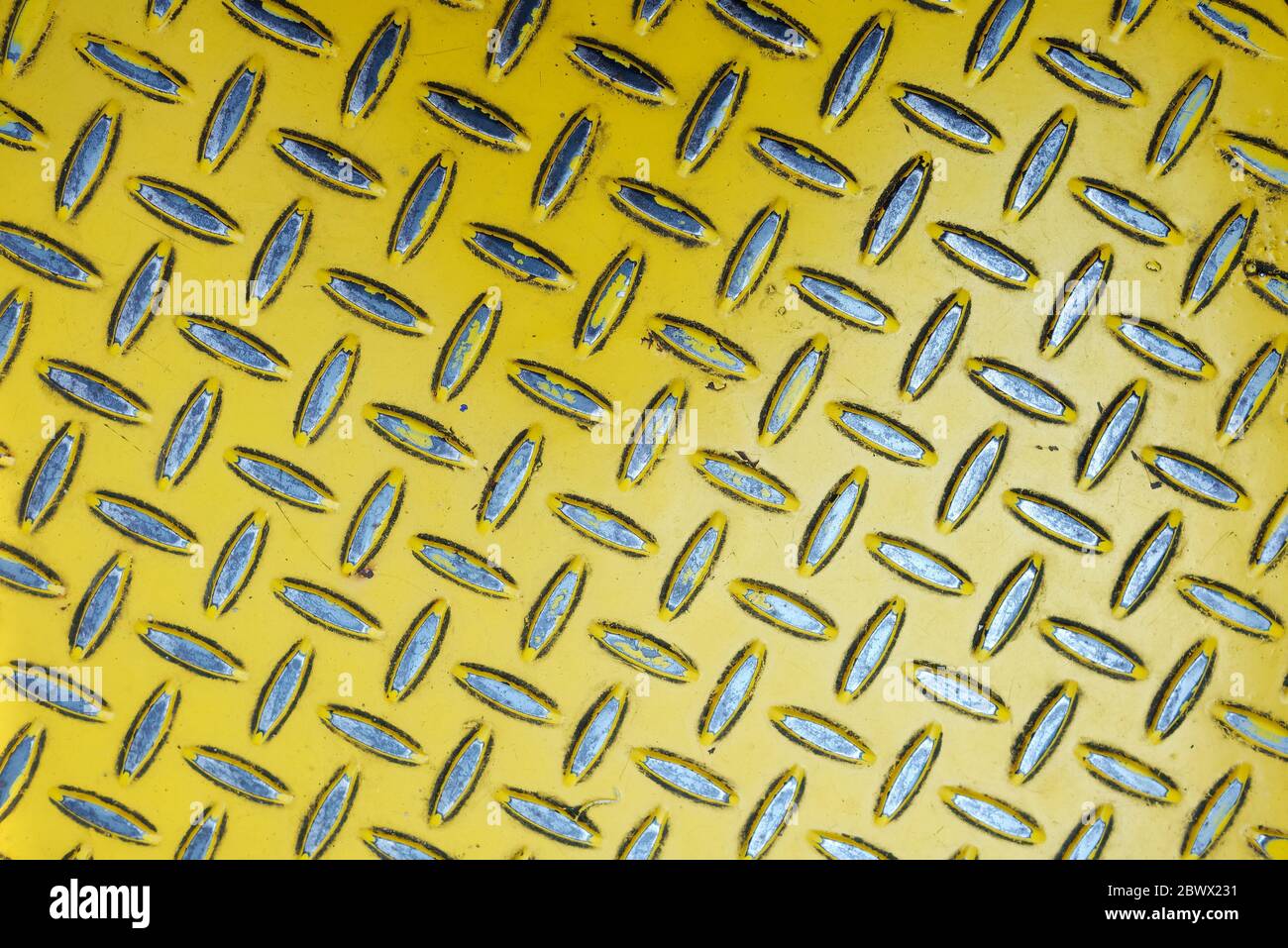 Close up Old Yellow Diamond Metal Plate, Suitable for Backdrop, Mockup ...