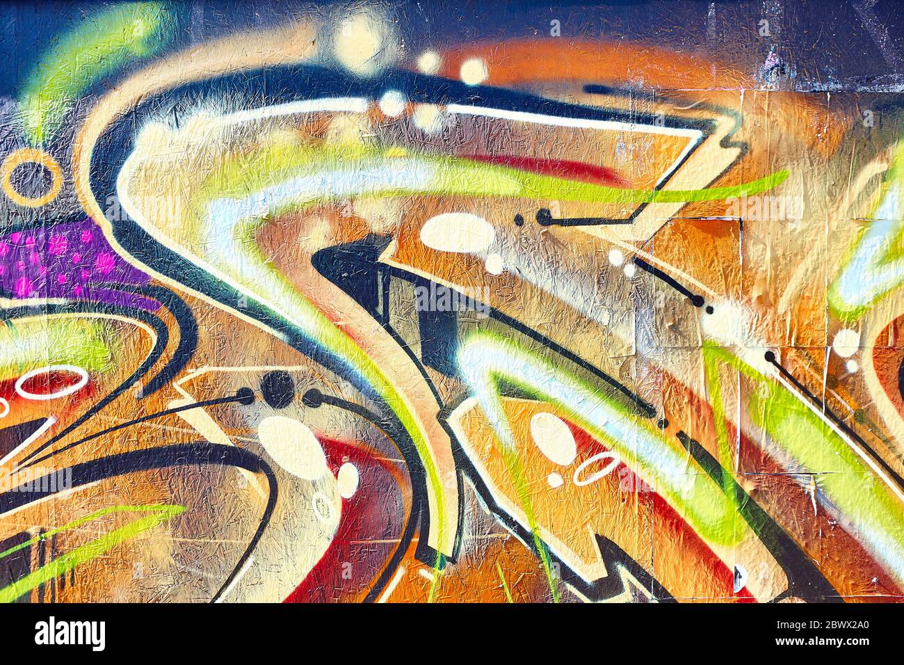 Abstract Graffiti for backgrounds in Bristol, England UK Stock Photo ...