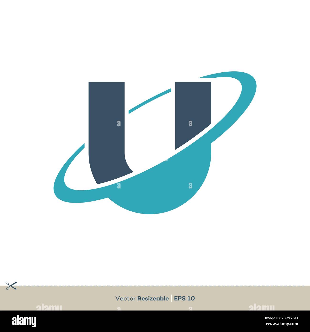 U logo vector hi-res stock photography and images - Alamy