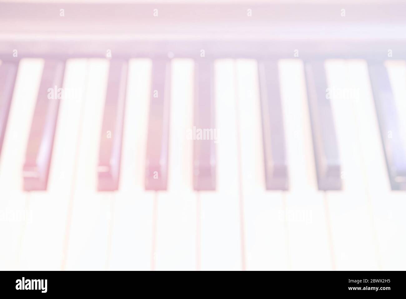 Blurred White Piano Keyboard Background, Suitable for Music Concept ...