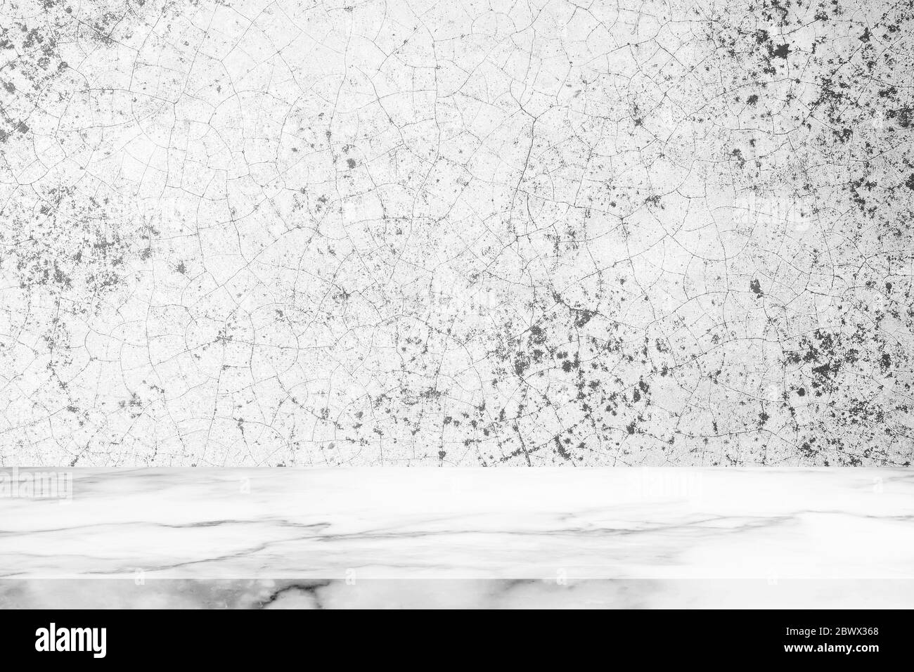 Abstract Luxury White Marble Table with Crack Wall Background Stock ...
