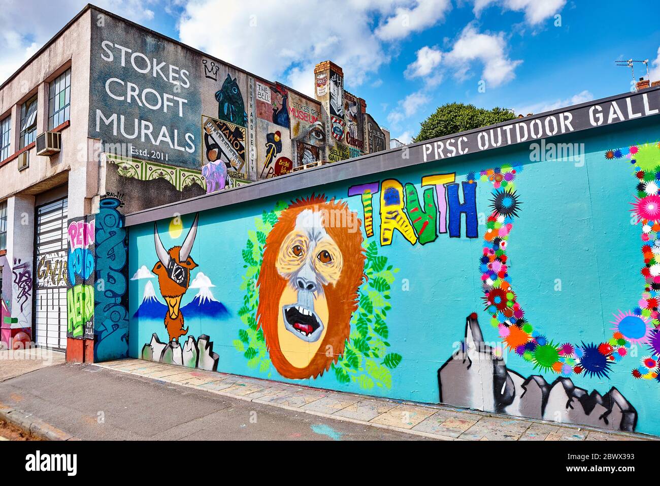 Stokes Croft Murals Street Art in Bristol, England UK Stock Photo - Alamy