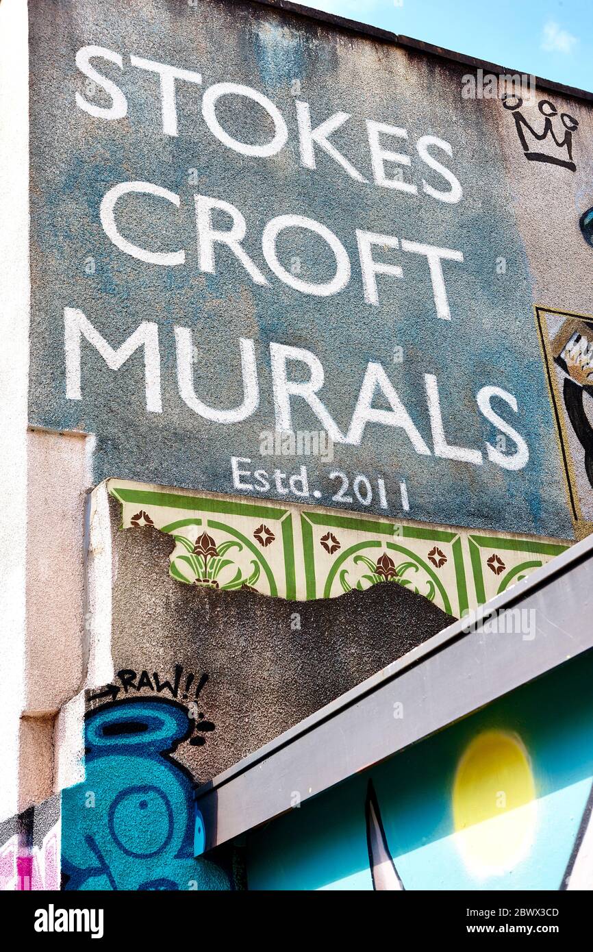 Stokes Croft Murals Street Art in Bristol, England UK Stock Photo - Alamy