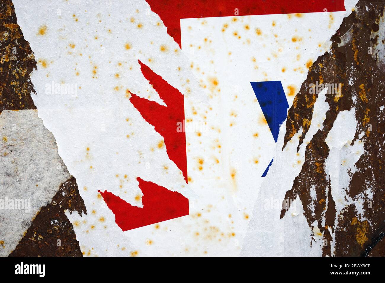 Old ripped torn posters grunge texture background creased crumpled ...