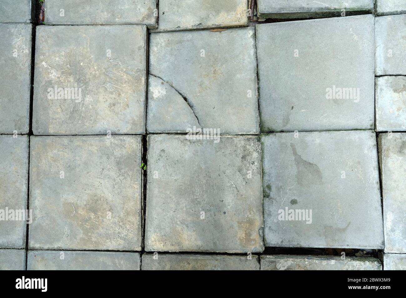 Top View of Broken Footpath Background Stock Photo - Alamy