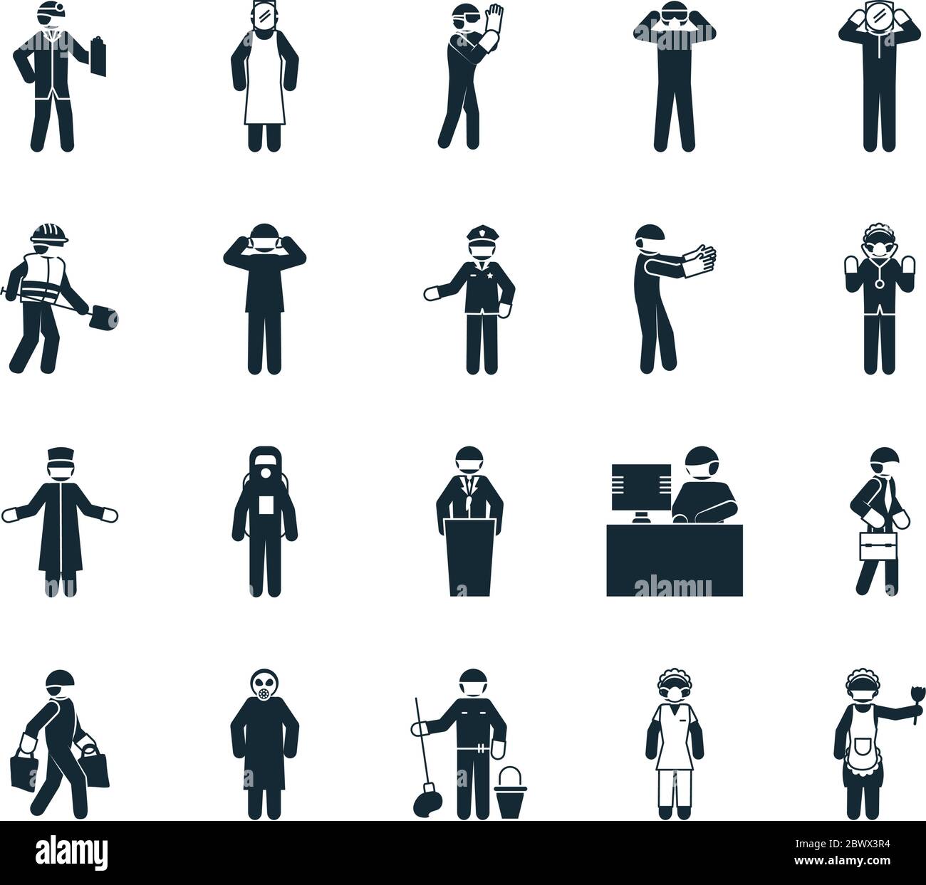 Construction Worker Icon Vector