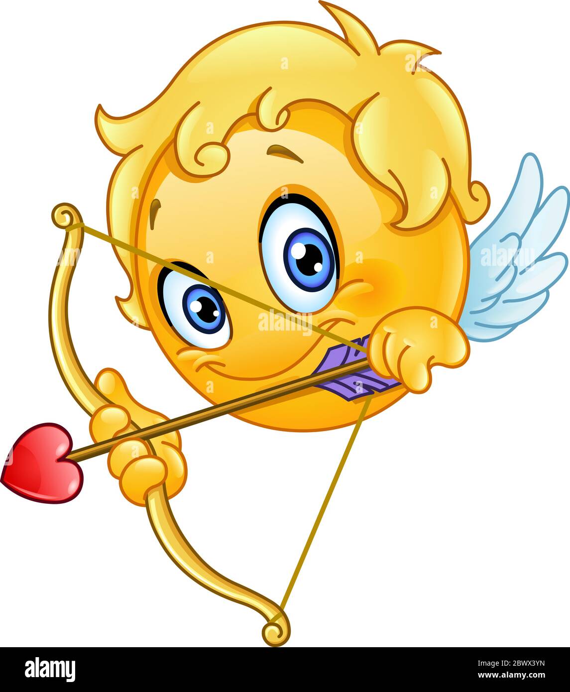 Happy baby yellow bow Stock Vector Images - Alamy