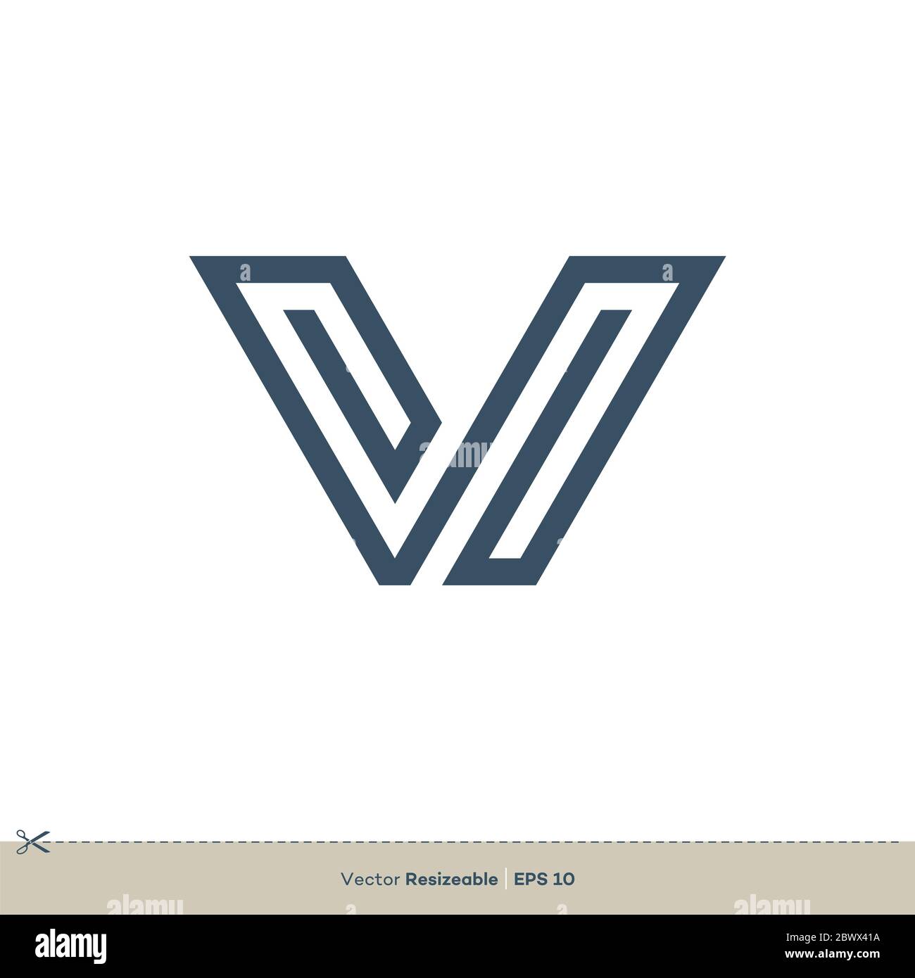 Letter V Logo Template Illustration Design. Vector EPS 10 Stock Photo ...