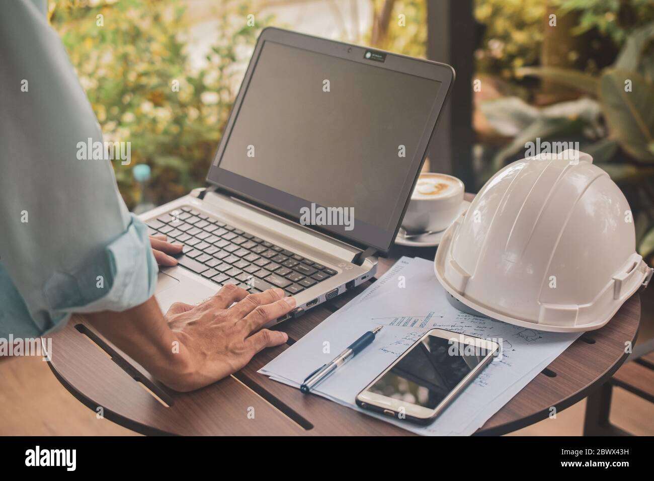 Engineering using computer working check building construction by ...