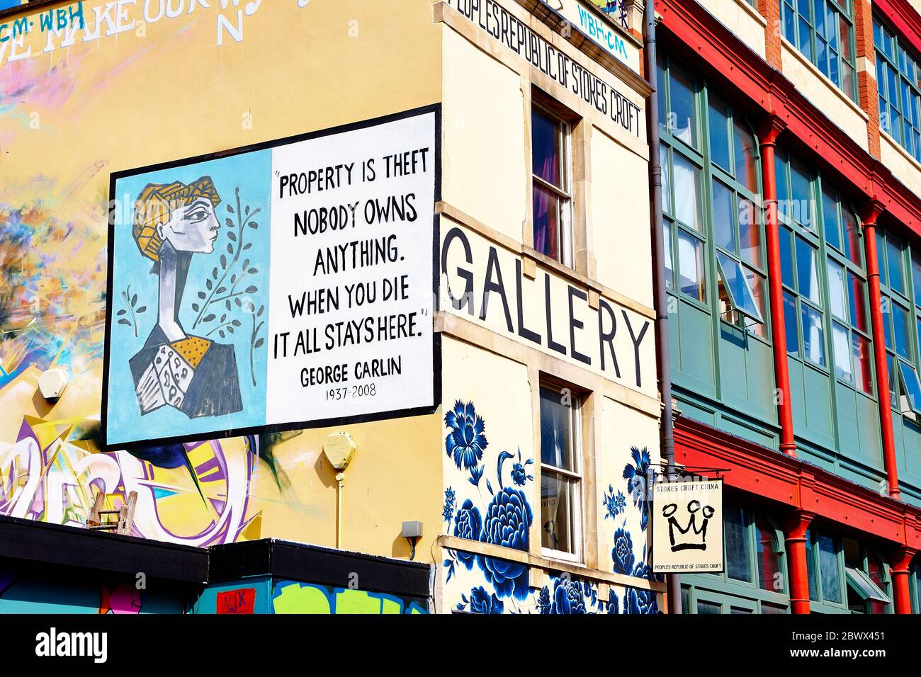 Wall Murals in Bristol, UK, England Stock Photo - Alamy