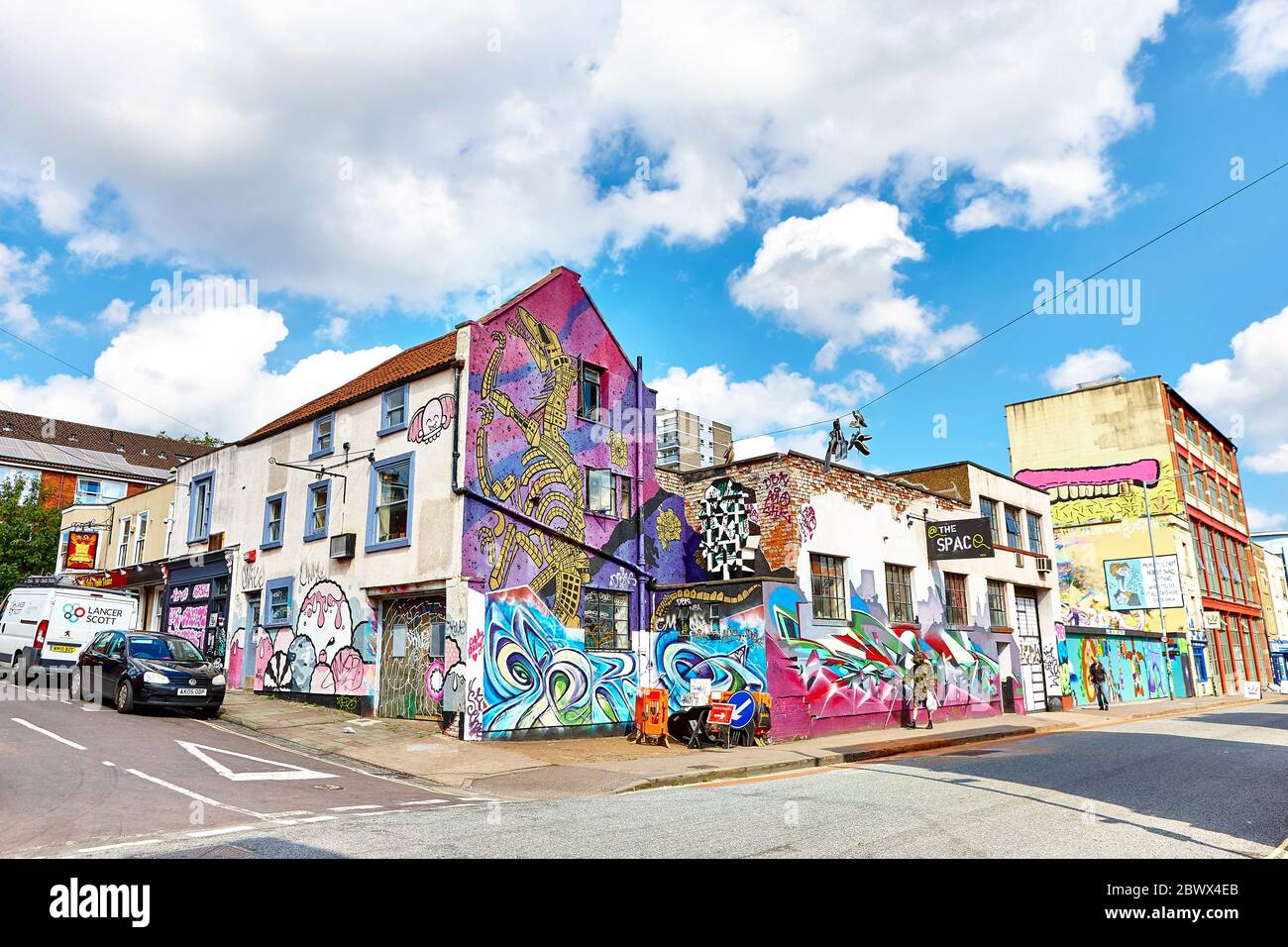Wall Murals in Bristol, UK, England Stock Photo - Alamy