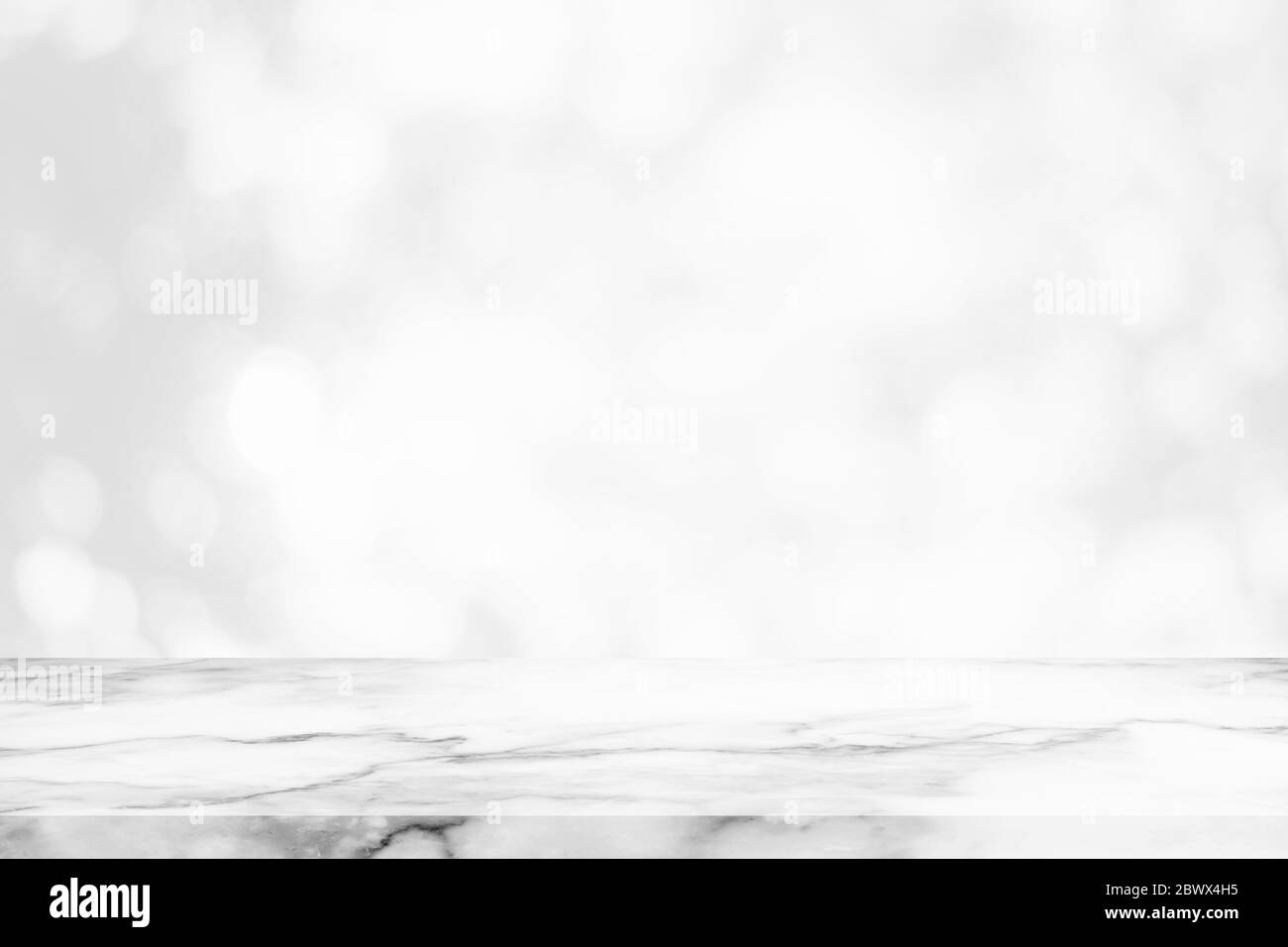 Abstract Luxury Marble Table with Blurred White Natural Bokeh ...