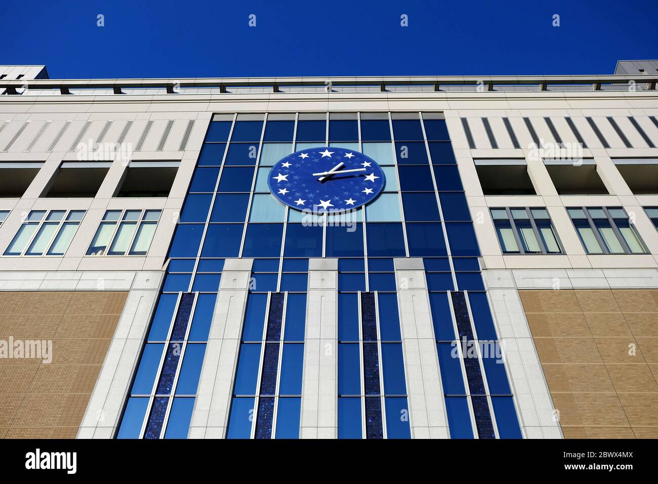 SAPPORO, JAPAN - NOVEMBER 09, 2019: Bottom view of Sapporo station ...