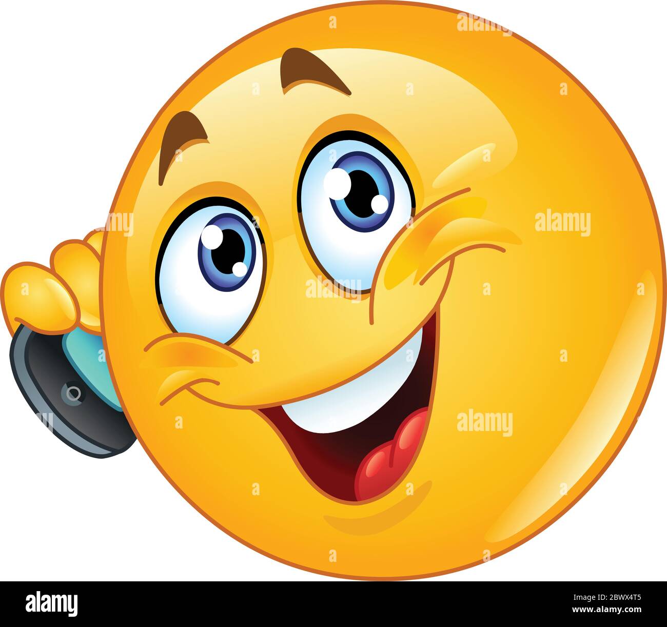 Mobile phone man talking on Stock Vector Images - Alamy