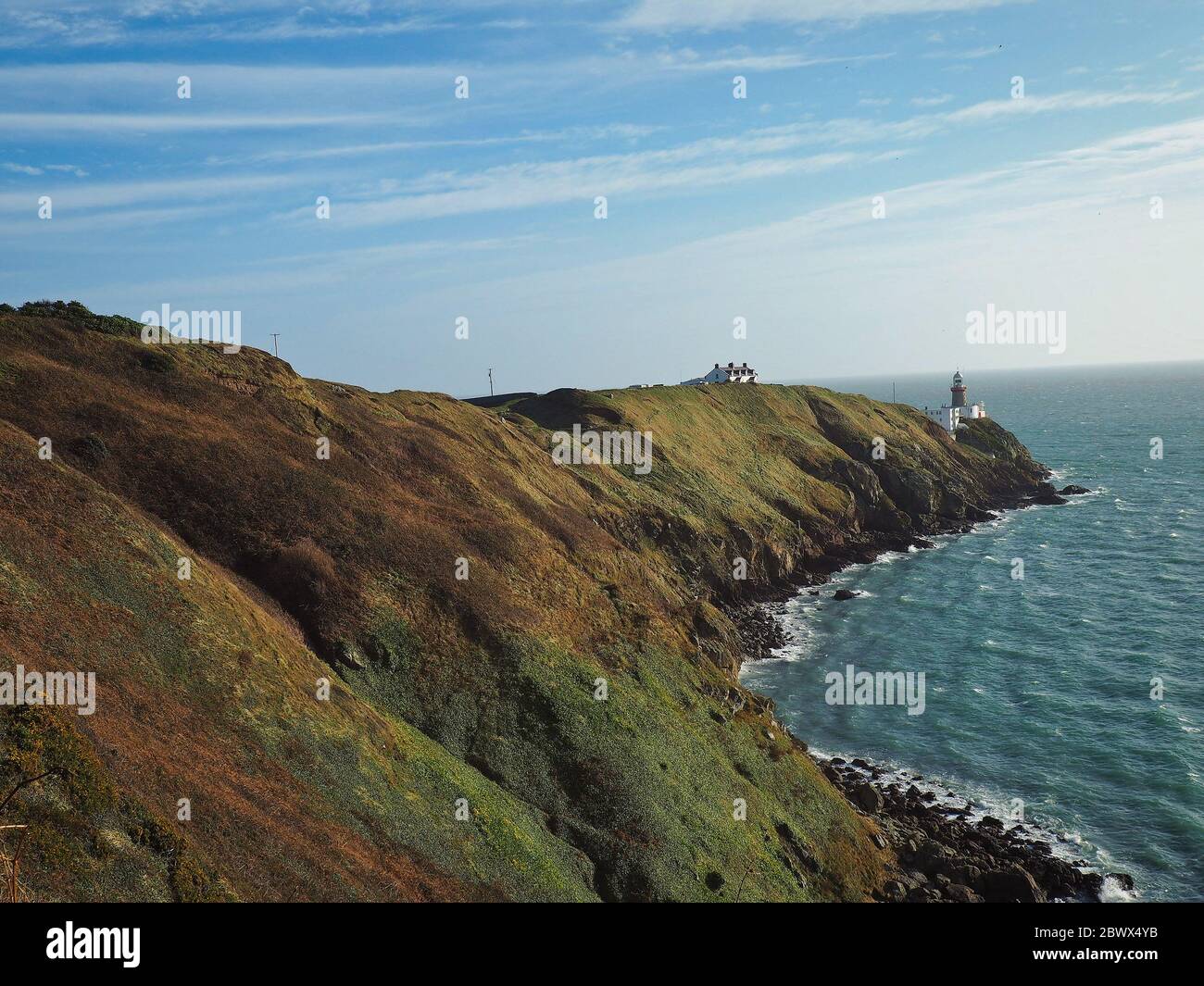 Baily lighthouse in Ireland near Dublin, peninsula Stock Photo - Alamy