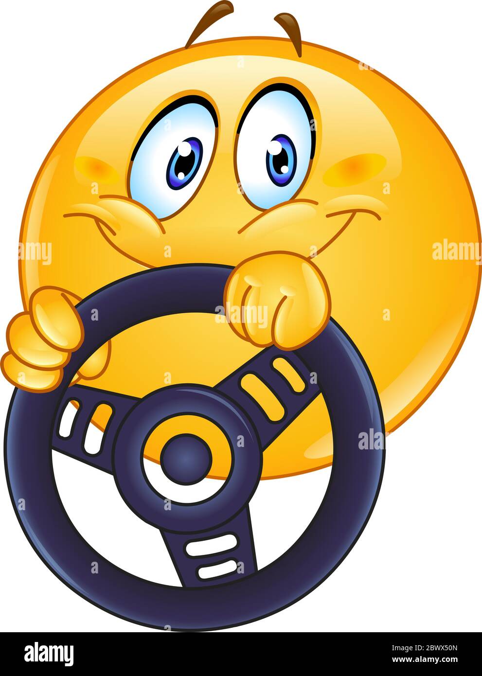 Steering wheel vector vectors Cut Out Stock Images & Pictures - Alamy