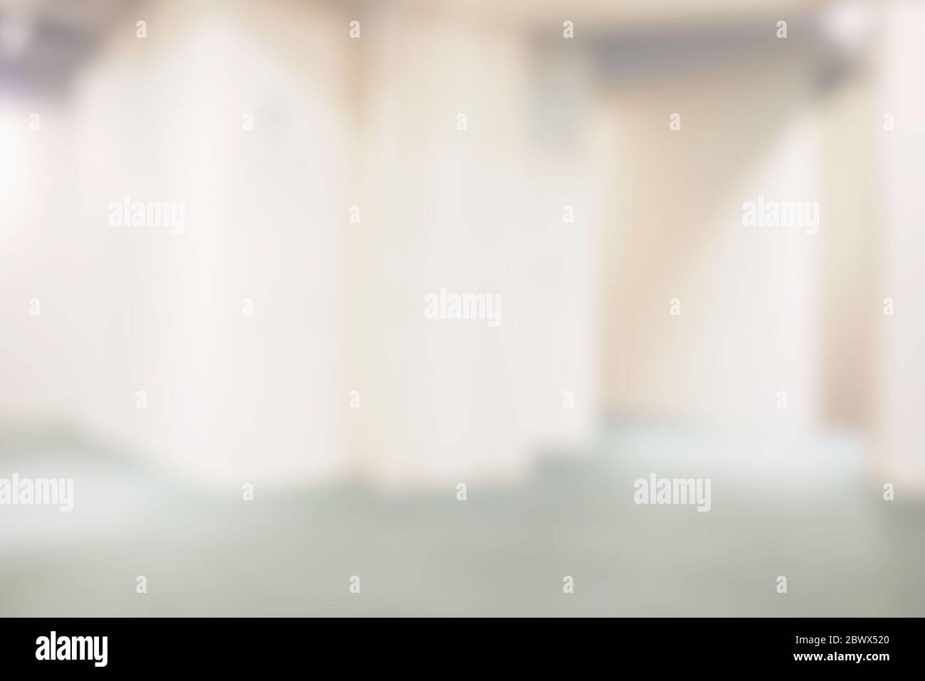 Blurred White Interior of Hostel Background Stock Photo - Alamy