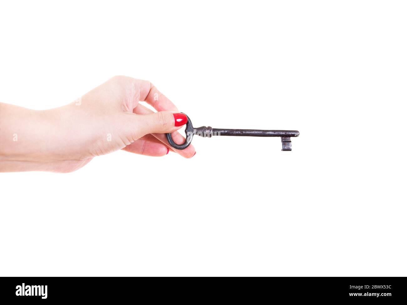 Woman lock female unlock key hi-res stock photography and images - Alamy
