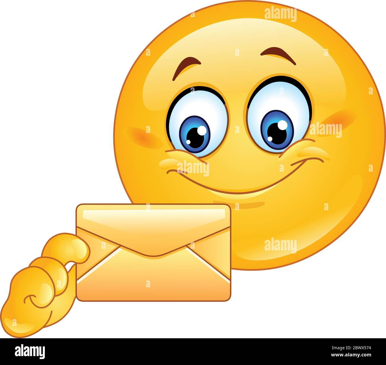 Smile face post it Stock Vector Images - Alamy