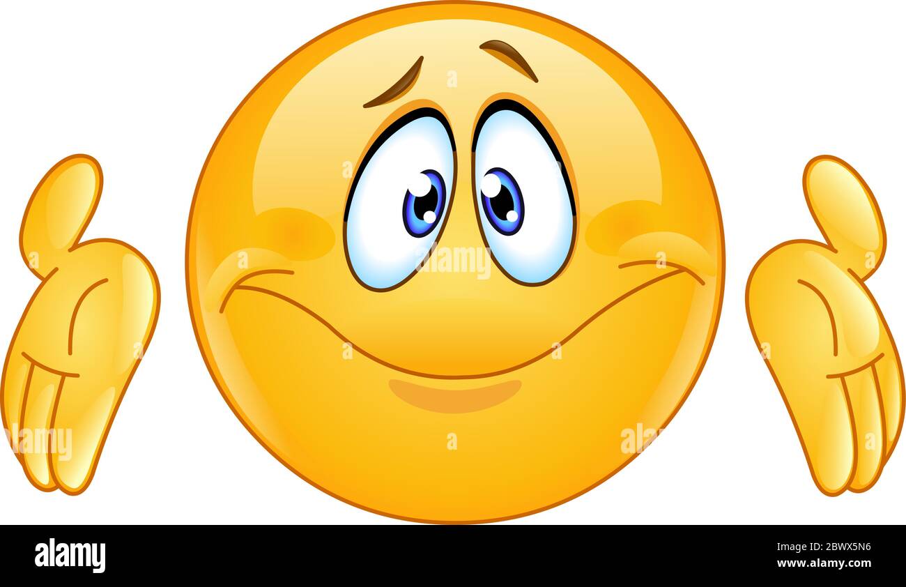 Shrug emoji hi-res stock photography and images - Alamy