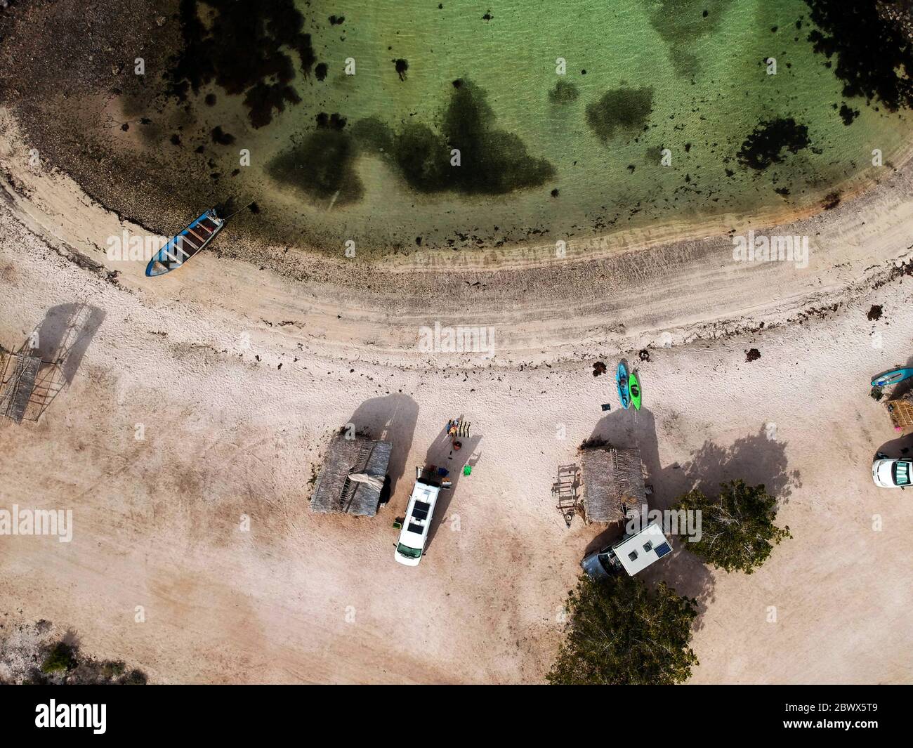 Van life at the desert in Baja Stock Photo - Alamy
