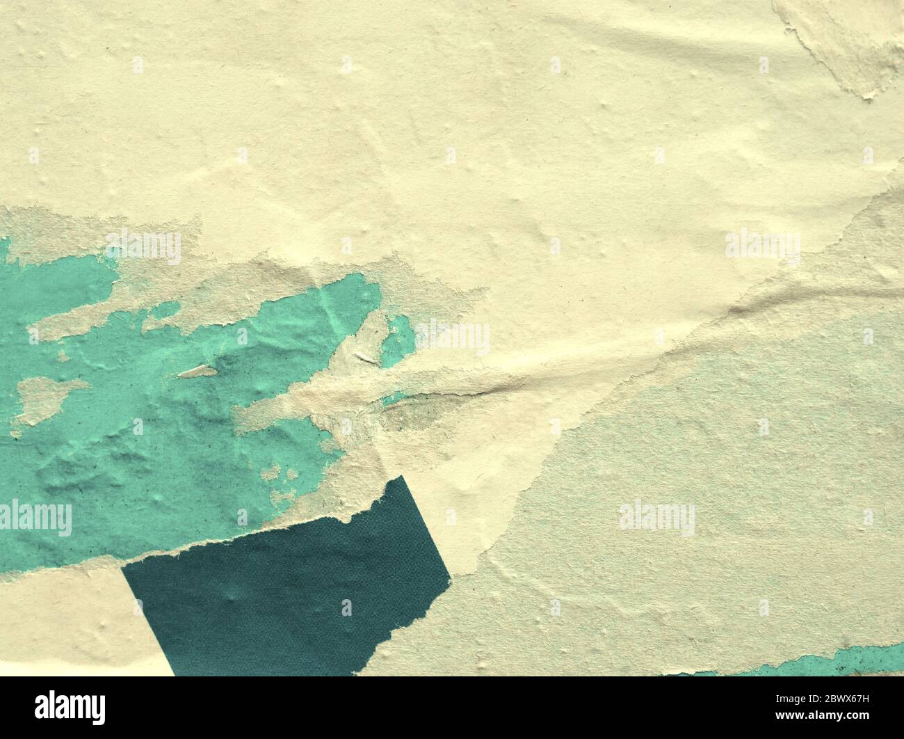 Old ripped torn posters grunge texture background creased crumpled ...