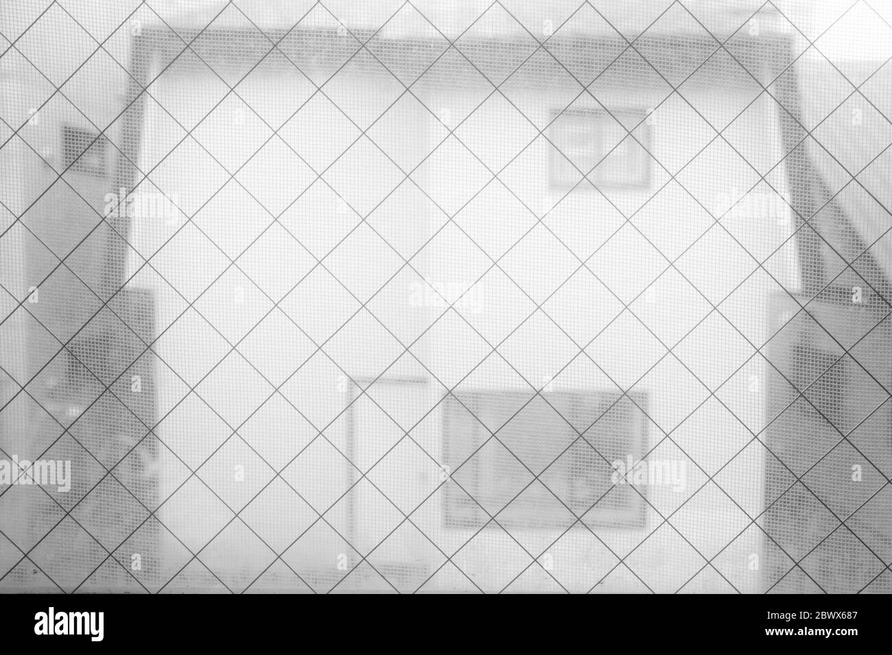 White Blurred House from the Hostel Window Stock Photo - Alamy