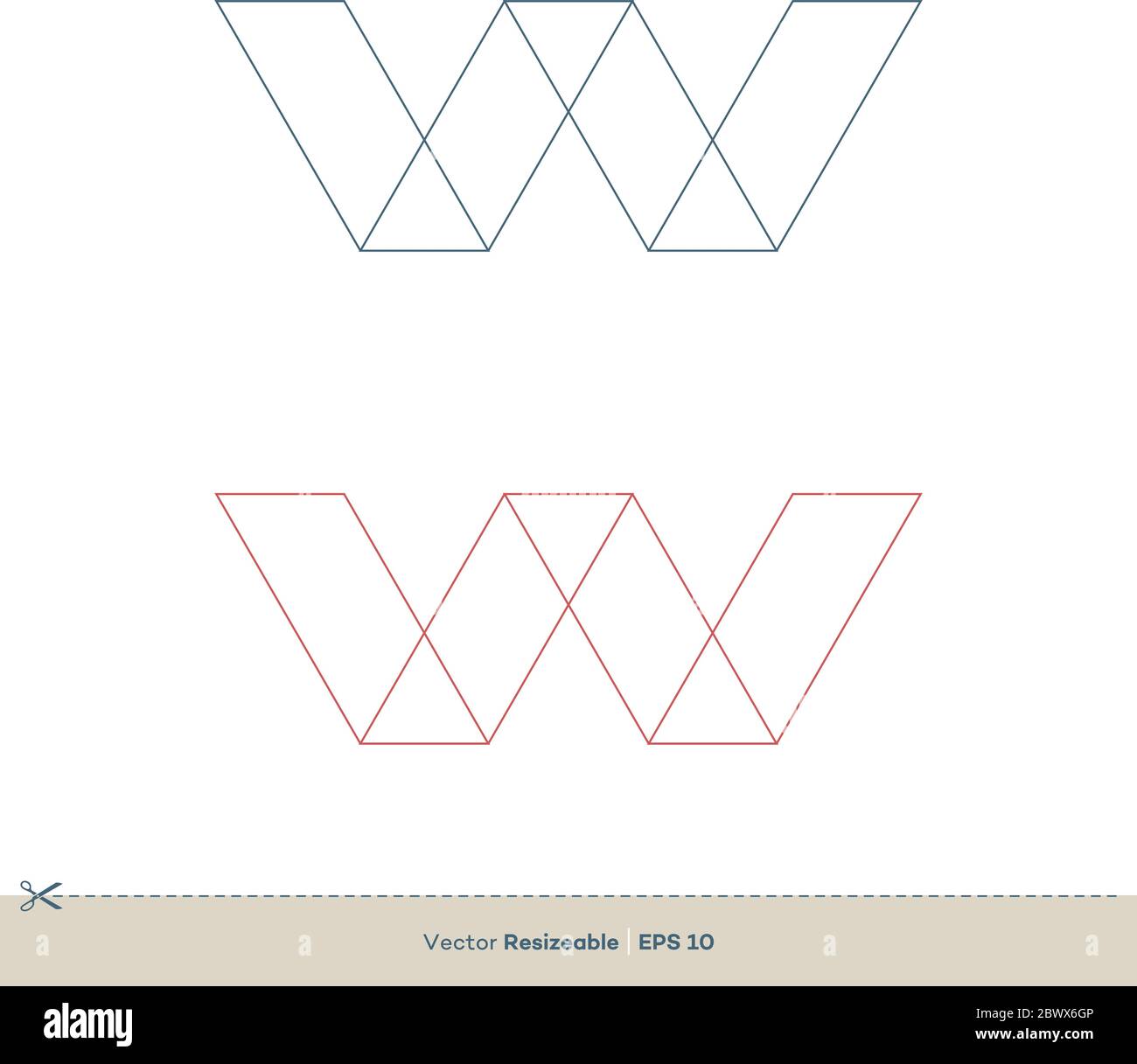 Letter W Logo Template Illustration Design. Vector EPS 10 Stock Vector ...