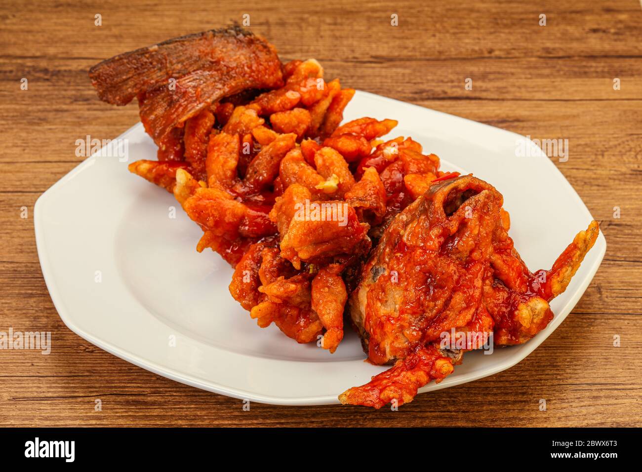 Chinese cuisine squirrel fish with sweet sauce Stock Photo - Alamy