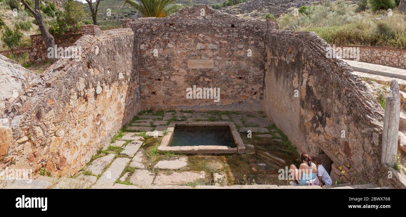 Traditional fountain of Los Moros spring, Hornachos, Spain ...