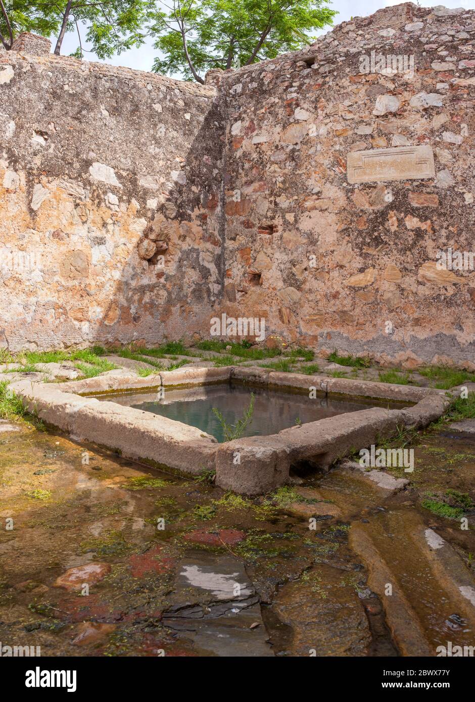 Traditional fountain of Los Moros spring, Hornachos, Spain ...