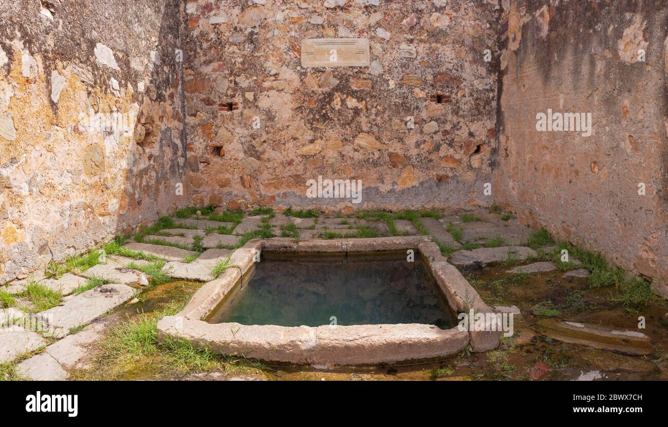 Traditional fountain of Los Moros spring, Hornachos, Spain ...