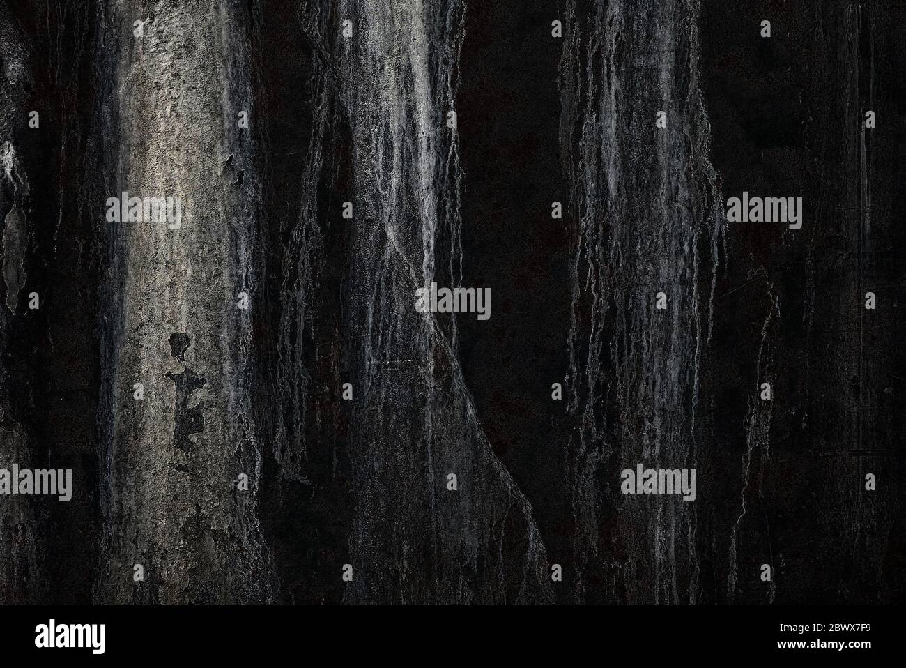 Water Stain on Black Rusty Metal Wall Texture Background Stock Photo ...