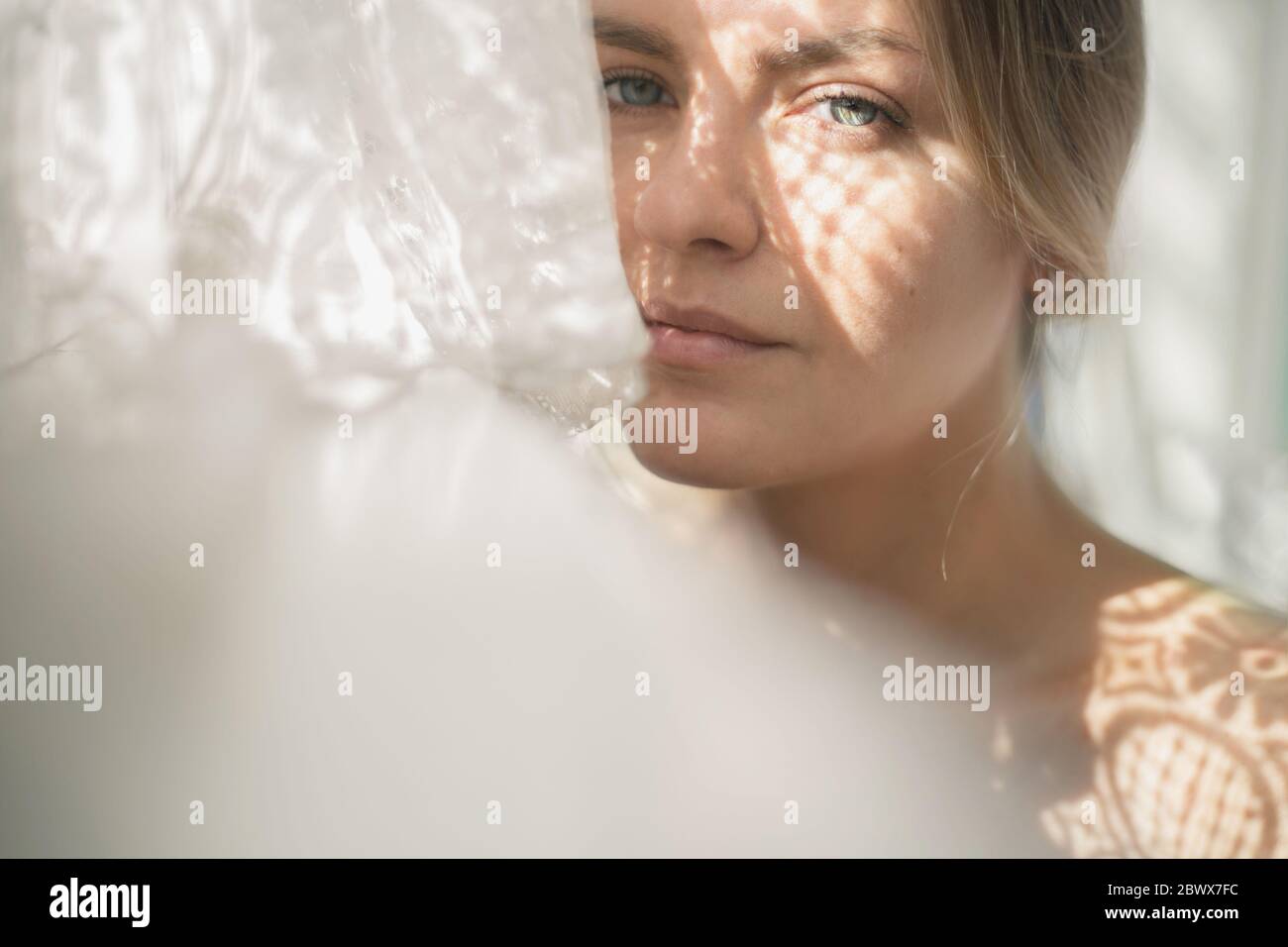 Closeup woman portrait, morning bride, beautiful woman Stock Photo - Alamy