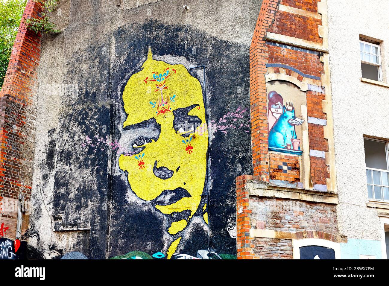 Stokes Croft Wall Mural in Bristol, UK, England Stock Photo - Alamy
