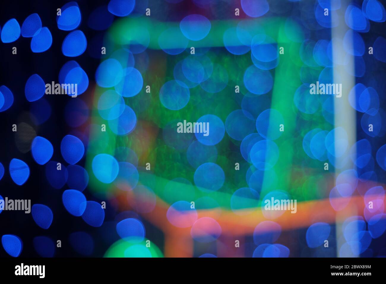 Abstract Blue Bokeh Texture Background Stock Photo - Alamy