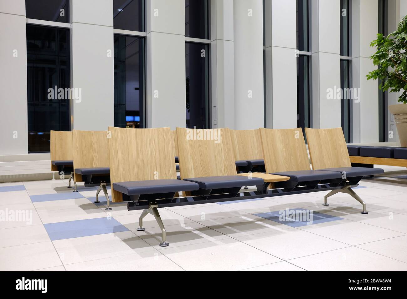 Seats at New Chitose Airport Stock Photo - Alamy
