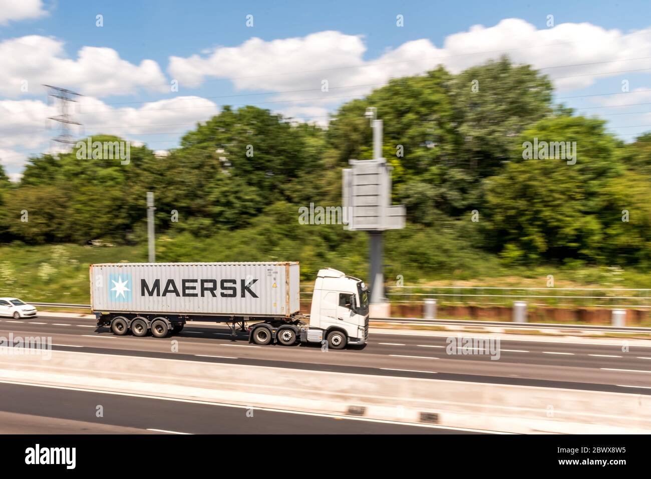 Maersk lorry hi-res stock photography and images - Alamy