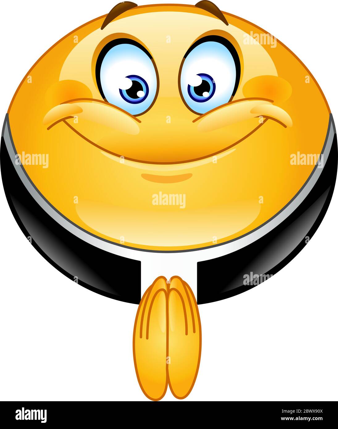 Pray hands emoji Stock Vector Images - Alamy