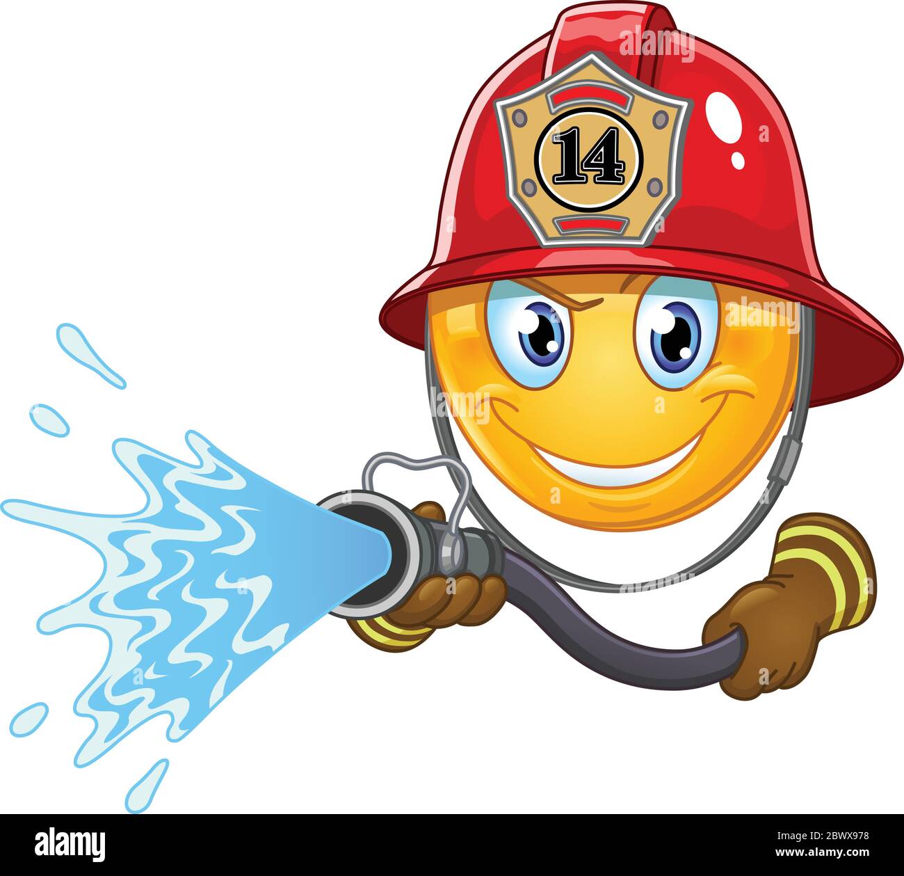 Fireman firefighter fire man Cut Out Stock Images & Pictures - Alamy