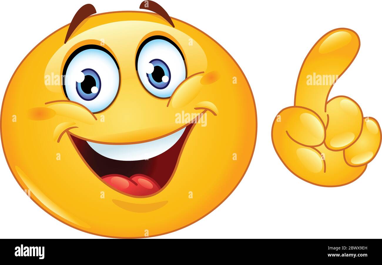 Emoticon making a point Stock Vector Image & Art - Alamy
