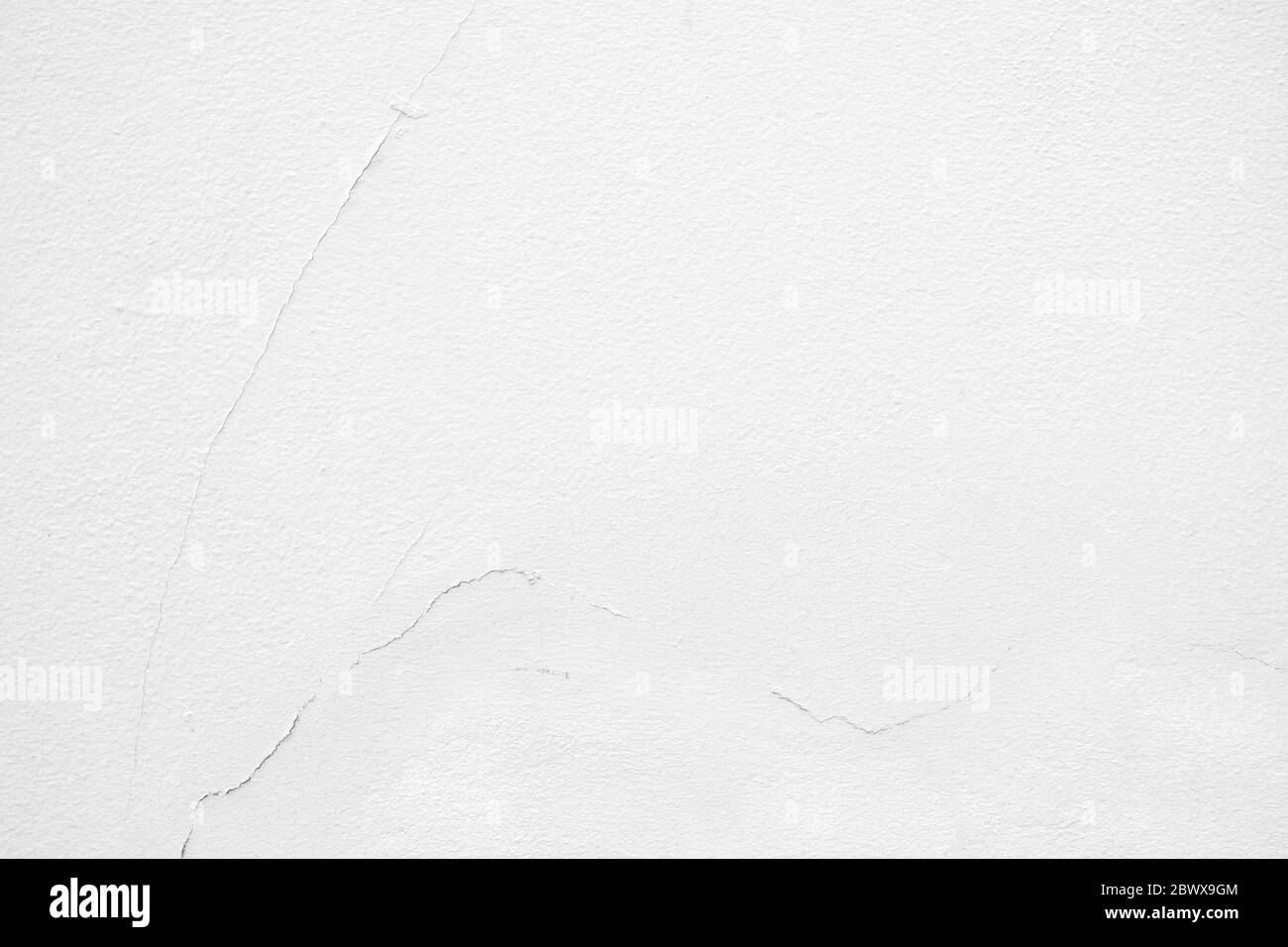 White Crack Concrete Wall Texture Background with Space for Text Stock ...