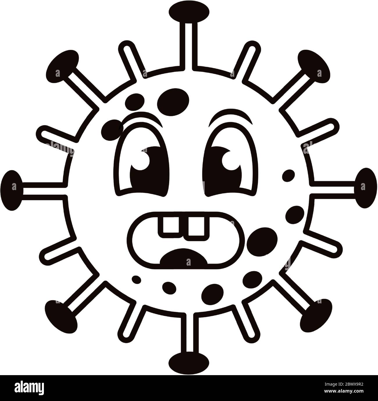 covid19 particle happy emoticon character Stock Vector Image & Art - Alamy