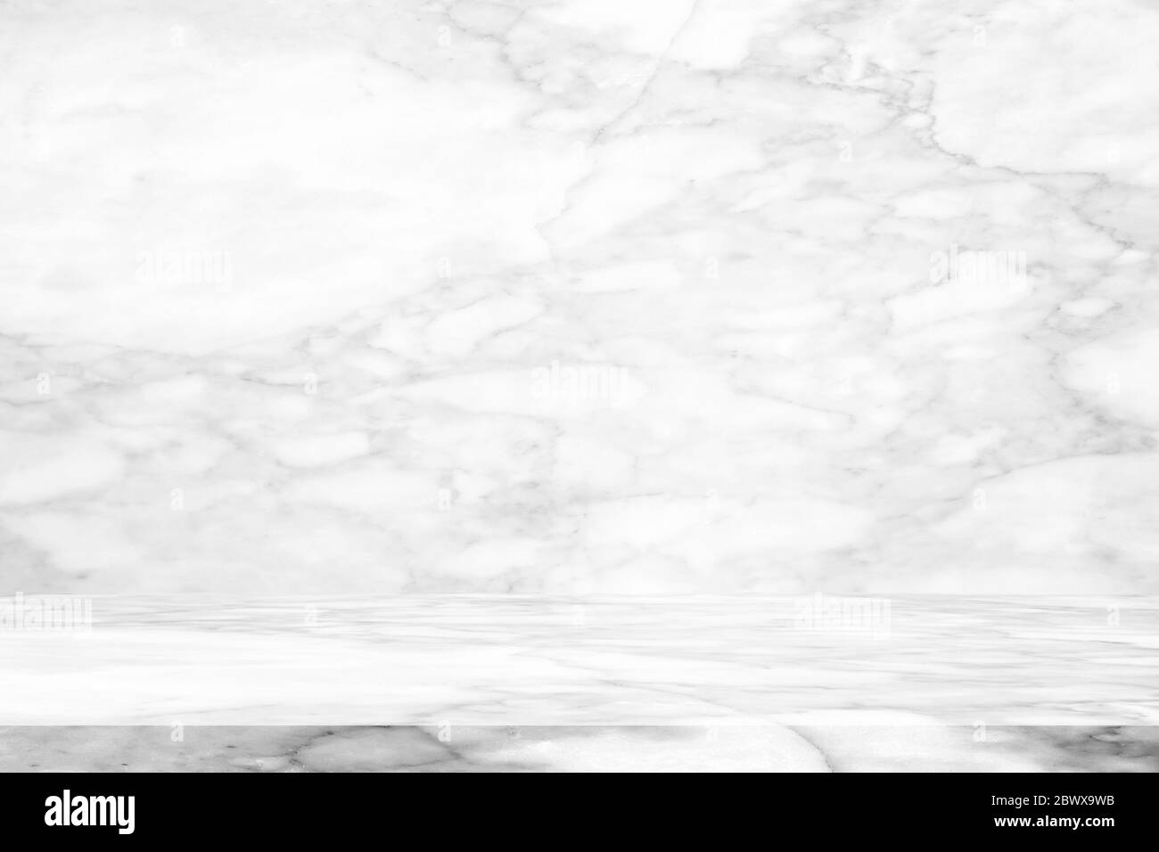 Abstract Luxury White Marble Table with Wall Background Stock Photo - Alamy