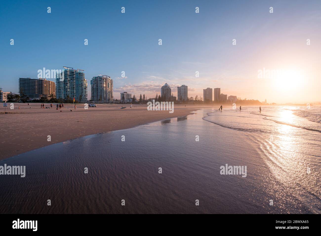 Sunset at Tweed Heads, Australia Stock Photo - Alamy