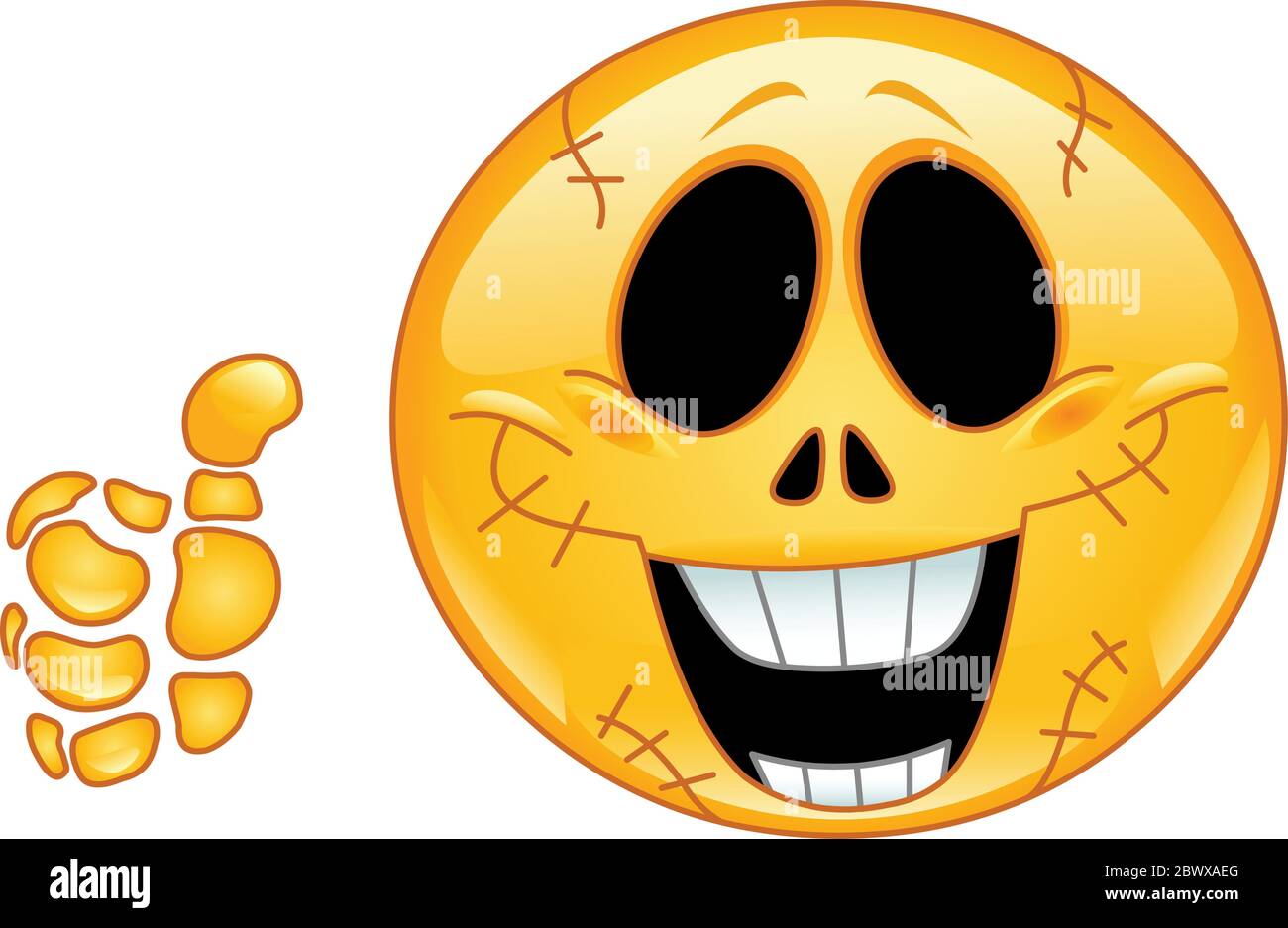 Skull bone face Stock Vector Images - Alamy