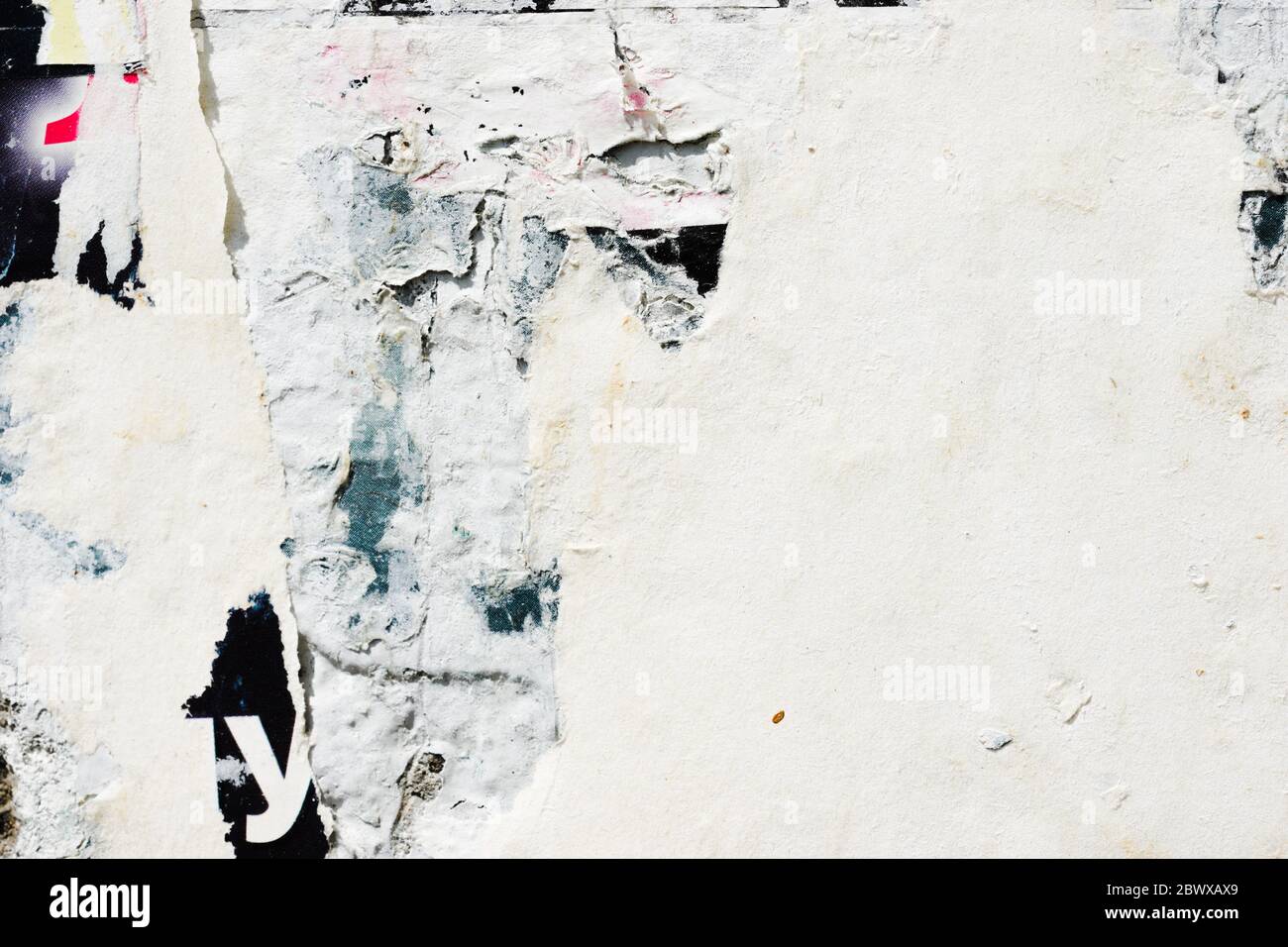Old ripped torn posters grunge texture background creased crumpled ...