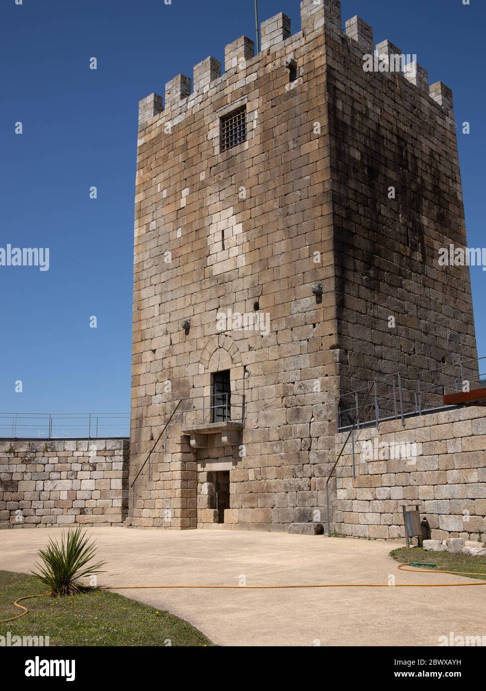Lomego castle 12th century Lomego Portugal Stock Photo - Alamy